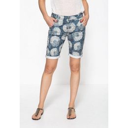 ATT Jeans Jeansshorts Gwen mit Beinaufschlag und femininem Muster