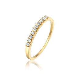 Elli DIAMONDS Diamantring Microsetting Diamant (0.15 ct) 375 Gelbgold