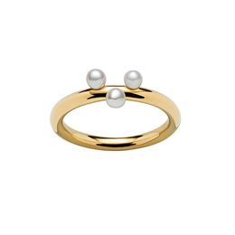 M&M M&M Fingerring Ring dünn mit 3 Perlen Ocean Collection (1-tlg)