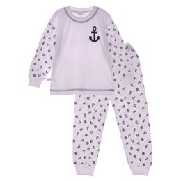 La Bortini Pyjama Schlafanzug Langarmshirt und Hose 80 86 92 98 104 110 116 122 128 für Babys und Kinder