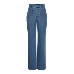 Pieces 5-Pocket-Jeans, blau