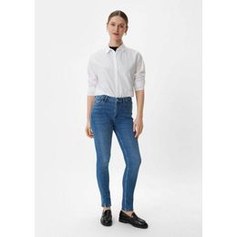 comma, comma casual identity 5-Pocket-Jeans Skinny-Jeans mit geschlitztem Saum Waschung
