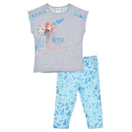 Disney Frozen Schlafanzug Kinder Mädchen Schlafanzug Kinder Pyjama kurzarm Shirt + Schlaf-Hose (2 tlg)