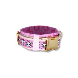 D by E Couture Hunde-Halsband "Gold & Pink I"