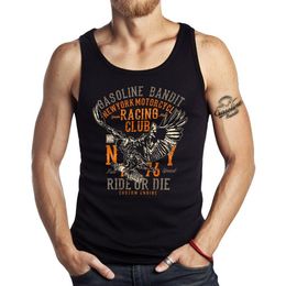 Gasoline Bandit® Tanktop für Biker Racer Motorrad Fans: New York Racing Club