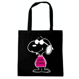 logoshirt Henkeltasche Peanuts - Snoopy Joe Cool, mit lizenziertem Snoopy-Print, schwarz