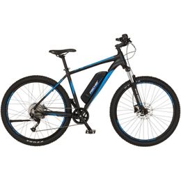 FISCHER BIKE FISCHER Fahrrad E-Bike MONTIS 2.1 418, 9 Gang Shimano Altus Schaltwerk, Kettenschaltung, Heckmotor, 418 Wh Akku, (Schloss), Pedelec, Elektrofahrrad für Damen u. Herren, MTB, Mountainbike, schwarz