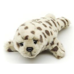 Uni-Toys Kuscheltier Seehund grau-gepunktet
