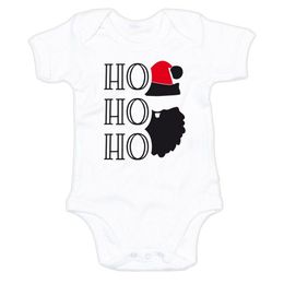 G-graphics Kurzarmbody Ho Ho Ho – Santa Clause Baby Body mit Spruch / Sprüche / Print / Motiv
