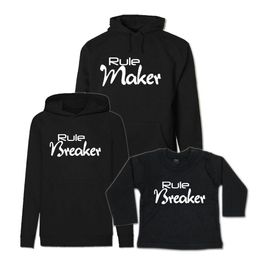 G-graphics Kapuzenpullover Rule Maker & Rule Breaker (Familienset