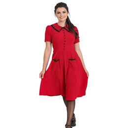 Hell Bunny A-Linien-Kleid Emily Dress Rot Retro Vintage