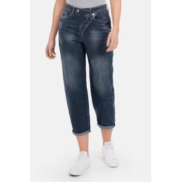 Recover Pants 7/8-Jeans Gianna mit diagonalem Verschluss