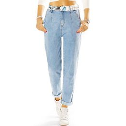be styled Mom-Jeans Mom High Waist Jeans Hose relaxed fit mit Gürtel