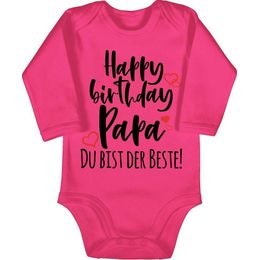 Shirtracer Shirtbody Happy Birthday Papa Strampler Baby Mädchen & Junge