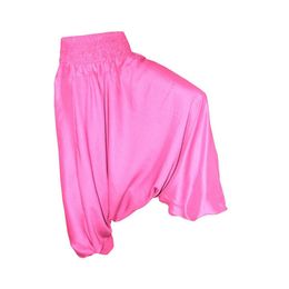 PANASIAM Relaxhose Aladinhose einfarbig Haremshose aus 100% natürlicher Viskose Pumphose für Damen bequeme Freizeithose Pluderhose