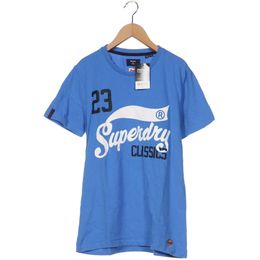 Superdry Herren T-Shirt, blau, Gr. 48