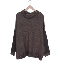 sheego Damen Pullover, braun, Gr. 52