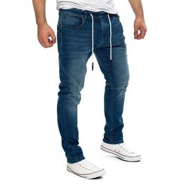 Yazubi Slim-fit-Jeans Herren Sweathose in Jeansoptik Erik Schmale Jeans