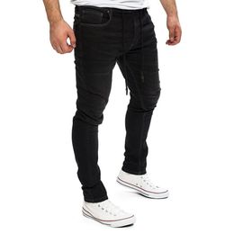 Yazubi Slim-fit-Jeans Herren Sweathose in Jeansoptik Erik Schmale Jeans