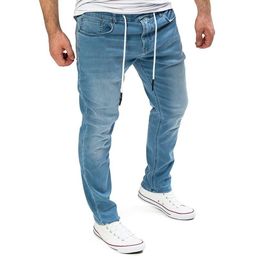 Yazubi Slim-fit-Jeans Herren Sweathose in Jeansoptik Erik Schmale Jeans