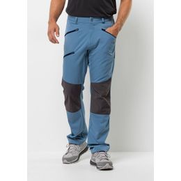 Trekkinghose Jack Wolfskin "HIKING ALPINE PANTS M" Gr. 50, Normalgrößen, blau (elemental, blue) Herren Hosen Trekkinghosen