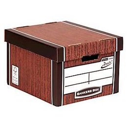 Archivbox BANKERS BOX® Premium Classic, für A4-Formate, stapelbar bis 6 Stück, 100 % Recycling-Karton, B 330 x T 381 x H 254 mm, braun, 5 Stück