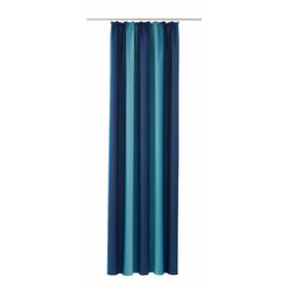 Verdunkelungsvorhang my home "Bondo" Gardinen Gr. 295 cm, Kräuselband, 140 cm, blau Kräuselband Vorhang, Gardine, Fertiggardine, verdunkelnd