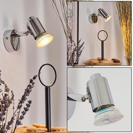 hofstein Grafberg Wandleuchte Chrom, 1-flammig