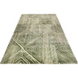 Teppich Esprit "Cuba" Teppiche Gr. B/L: 160 cm x 225 cm, 13 mm, 1 St., grün (grün, hellgrün) Esszimmerteppiche