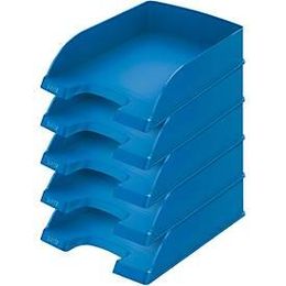 Leitz® Ablagekorb Standard 5227, Kunststoff, 5 Stück, blau