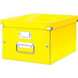 Leitz® Ablage- und Transportbox Serie Click + Store, mittel, für DIN A4, gelb