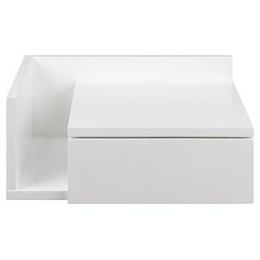 Miliboo Weißer Wand-Nachttisch mit Schublade B40 cm NASTY