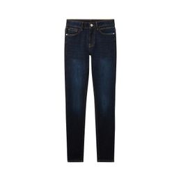 Tom Tailor Damen 3 Sizes in 1 - Kate Skinny Jeans, blau, Uni, Gr. L/32