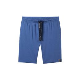 Tom Tailor Herren Bermuda-Shorts, blau, Uni, Gr. 50