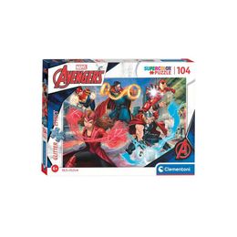 Clementoni Glitter Puzzle The Avengers 104st. Boden
