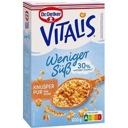 Dr. Oetker Dr.Oetker Vitalis Knusper Pur weniger süß Müsli 600,0 g