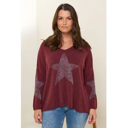 Curvy Lady Pullover in Bordeaux - 44/46