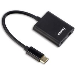 Hama 2in1-USB-C-Audio/Ladeadapter USB-Power-Delivery(PD)-Unterstützung USB-Adapter