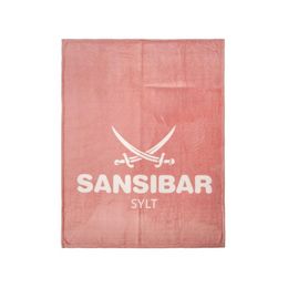 Sansibar Sylt Wohndecke Decke SANSIBAR PINK (BL 140x180 cm) BL 140x180 cm pink Wohndecke