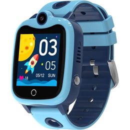 Kesasohe Kinder GPS und Telefon IP68 Wasserdicht Smartwatch (4G)