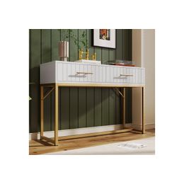 Flieks Schminktisch, Sideboard mit 2 Schubladen 100x45x75cm