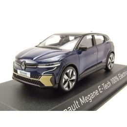 Norev Modellauto Renault Megane E-Tech 100% Electric 2022 dunkelblau schwarz Modellauto