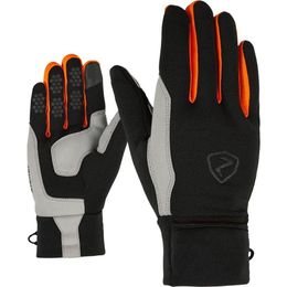Ziener Skihandschuhe GAZAL TOUCH glove mountaineering 12418 black/new orange