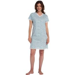 PASTUNETTE Nachthemd Damen Schlafshirt mit kurzem Arm (1-tlg) Baumwolle