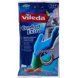 Vileda Latexhandschuhe Comfort und Care Gummihandschuhe mit Kamille Lotion Größe M