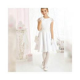 Dalary Partykleid Blumenmädchenkleid Kommunionkleid Dalary DK-300 Weiß