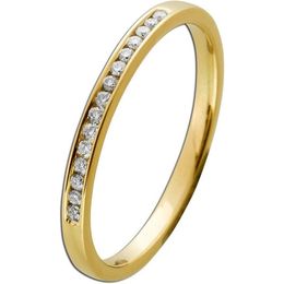 CH.ABRAMOWICZ Goldring Memoire Ring Gelbgold 585 14 Karat 15 Diamanten 0