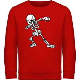 Shirtracer Sweatshirt Dabbing Skelett Halloween Kostüme für Kinder Jungs