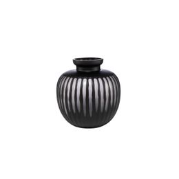 Goebel Dekovase Vase Black Carved klein Blumenvase Accessoires