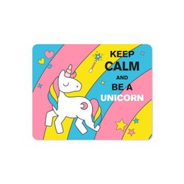 Platzset, 1 Einhorn Mousepad Keep Calm and be a Unicorn I dv_145 I 24 x 19 cm